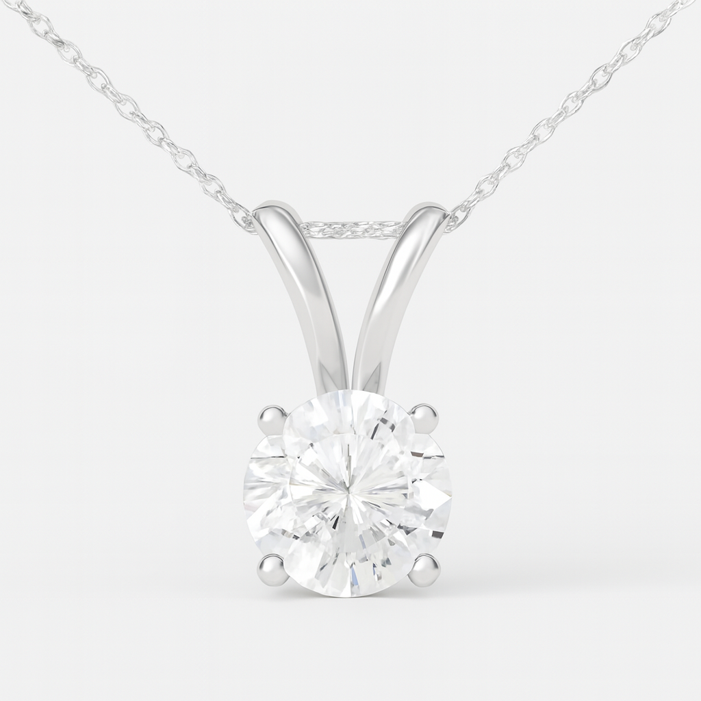 14K White Gold Diamond Necklace — 1/4 CTTW | Mi Amor Jewellers - Luxury ...